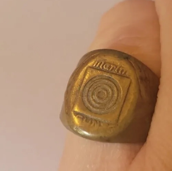 tom mix | Accessories | Tom Mix Marlin Guns Brass Target Design Ring ...